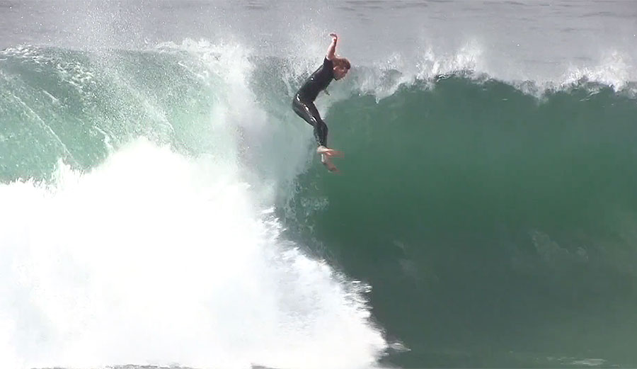 Harry Bryant Surfs a 5'5 Bright Pink Foamie at the Wedge | The Inertia