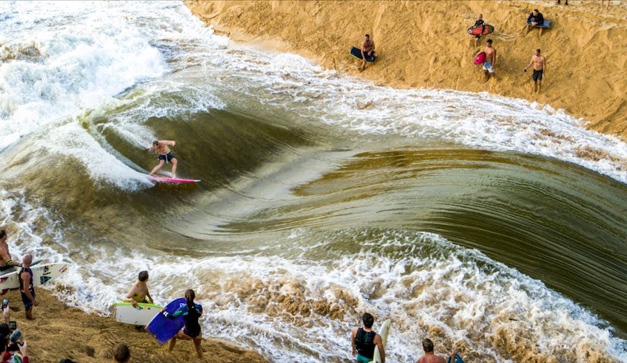 Jamie O'Brien Tears Waimea River Wave a New One | The Inertia