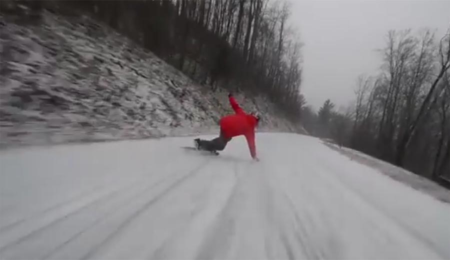 This Is Downhill Skating on Snow In North Carolina | The Inertia