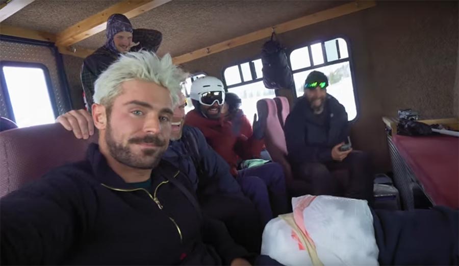 This Is How Zac Efron Blew Out His ACL Cat Skiing | The Inertia