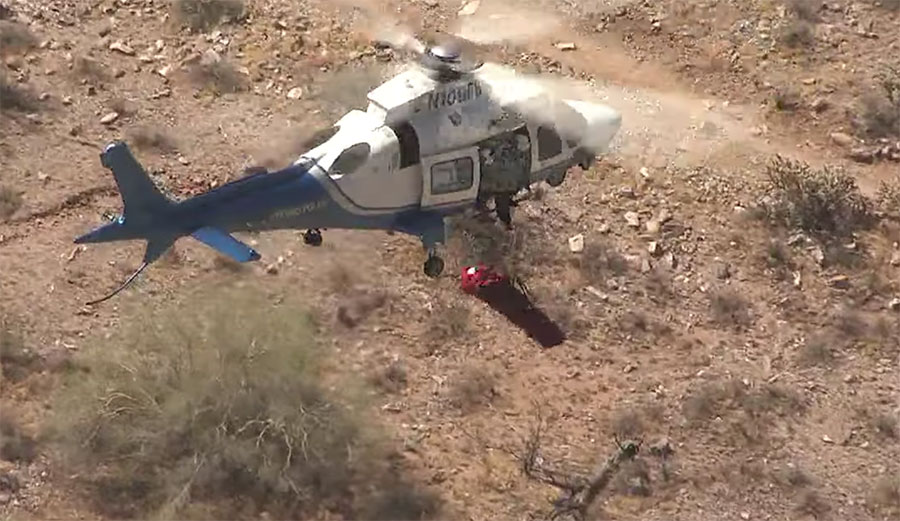 Watch This Injured Hiker Spinning Wildly Out of Control In a Helicopter ...