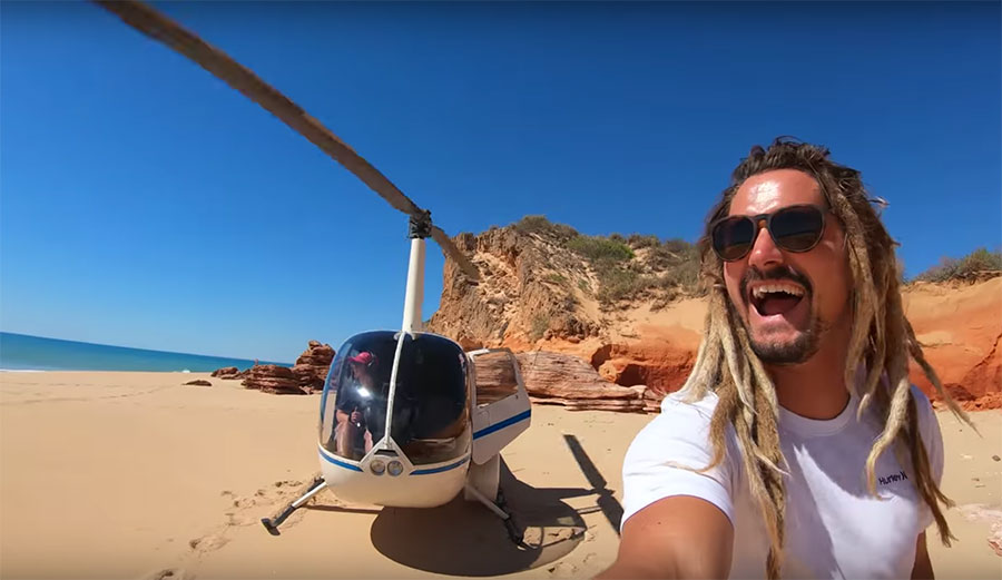 Austin Keen's Helicopter Skim Mission In Western Australia Looks Like ...
