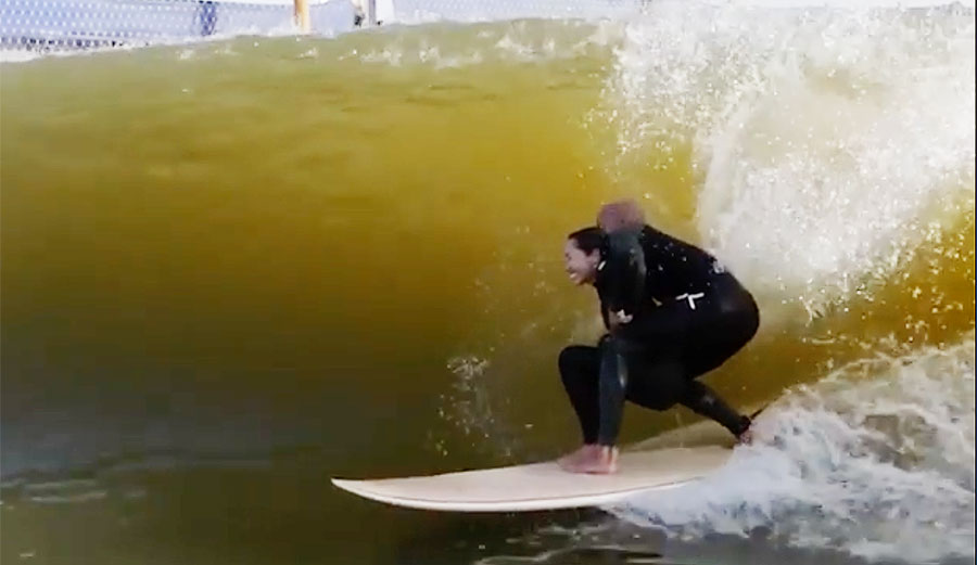 Kelly Slater Got Kalani Miller Her First Barrel at the Surf Ranch, and ...