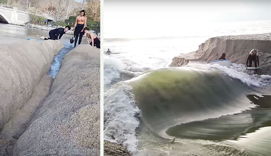 Watch the Formation of the Aliso Creek River Wave | The Inertia