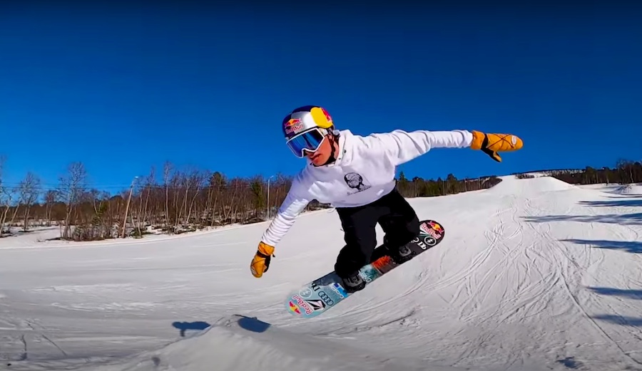 Watch 3 Minutes of Marcus Kleveland Shredding His Home Terrain Park ...