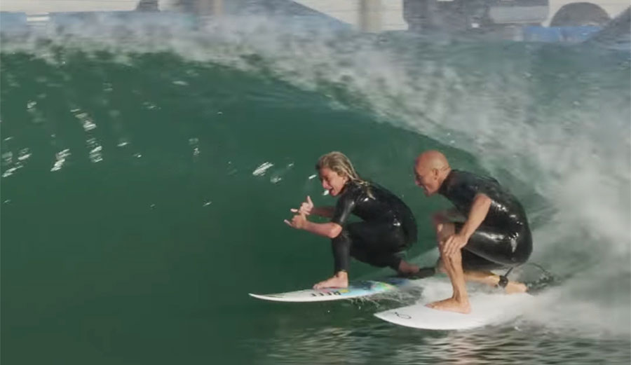 Kelly Slater and Jackson Dorian Party Barrel at the Surf Ranch | The ...