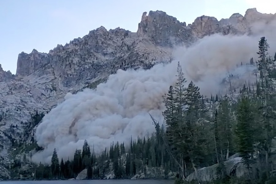 Video Shows Dramatic Rock Avalanche After Earthquake in Idaho's ...