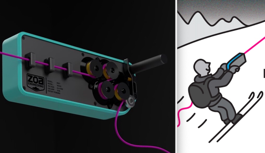 The Zoa PL1 Allows Skiers and Riders to Carry a Mobile Rope Tow Into ...