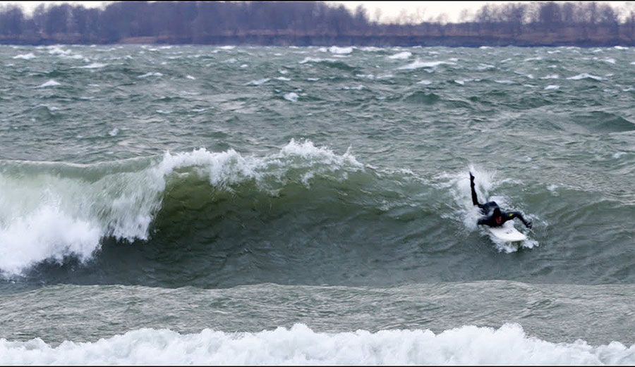 Ben Gravy Surfed Freezing Cold Lake Ontario | The Inertia