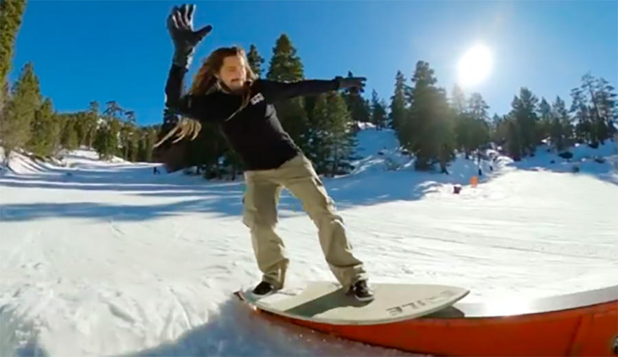 This Is Skimboarder Austin Keen Snow Skimming Big Bear Resort | The Inertia