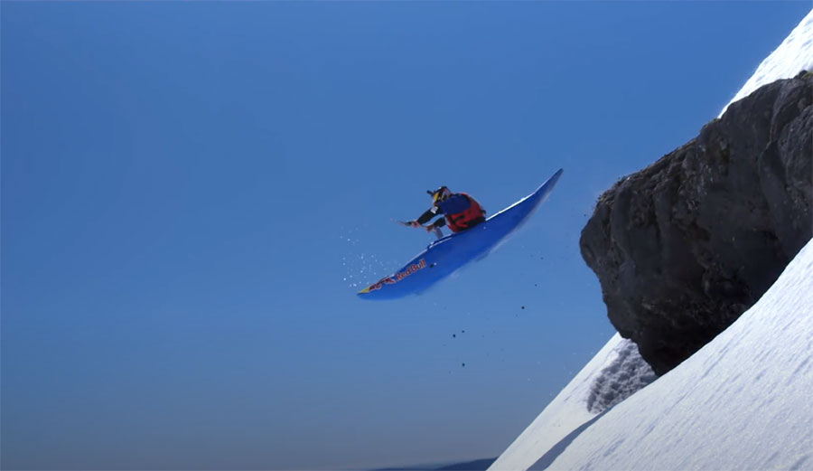 This Guy Kayaked Down a Volcano In Chile and Went Insanely Fast