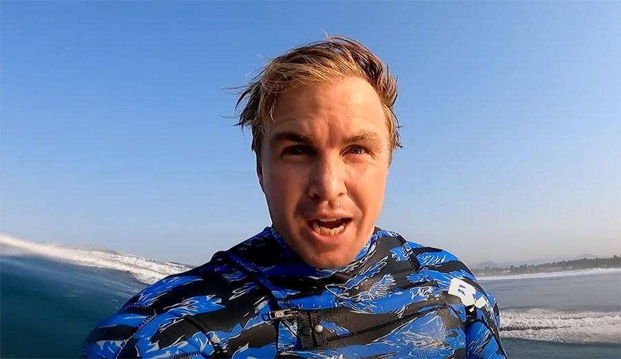 Jamie O'Brien Holds a Casual Conversation with the Camera Right Before ...