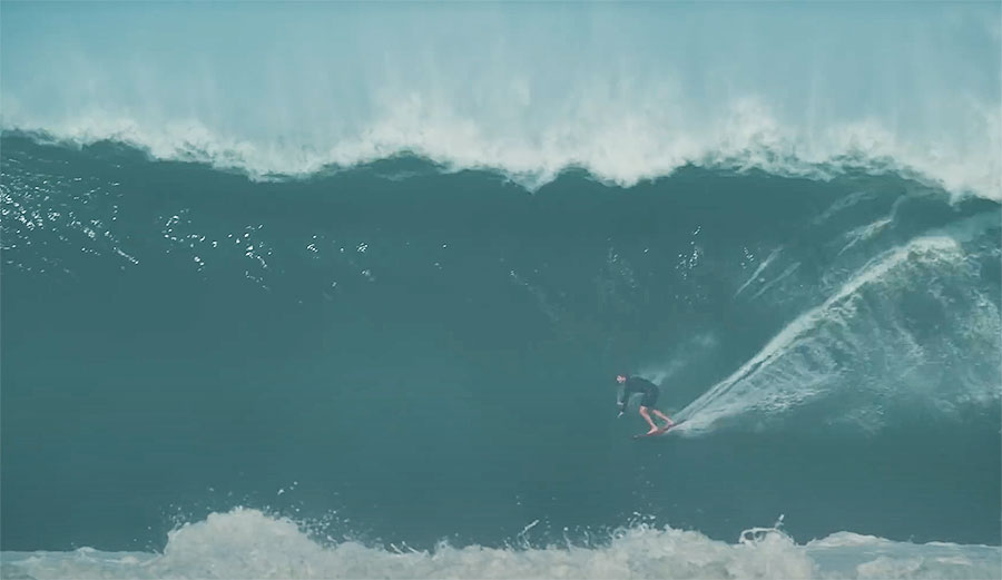 Nathan Florence Surfing Giant Step-Off Beach Break Barrels