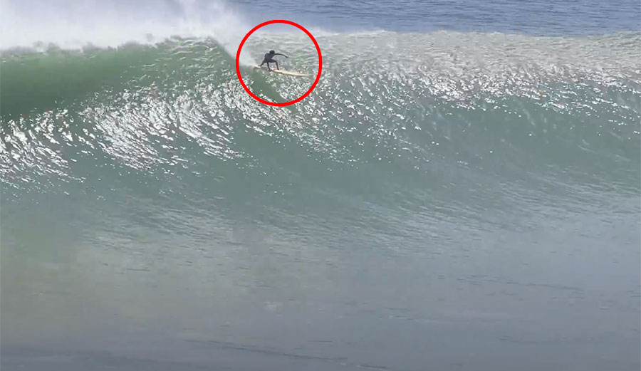 An Unforgettably Massive Air Drop at Uluwatu Outside Corner