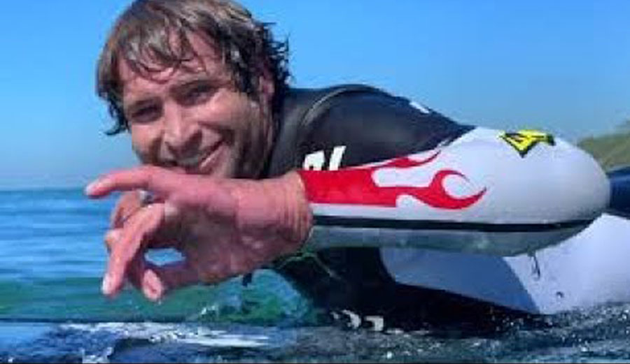Poopies Goes Surfing for the First Time After His 'Jackass' Shark Bite