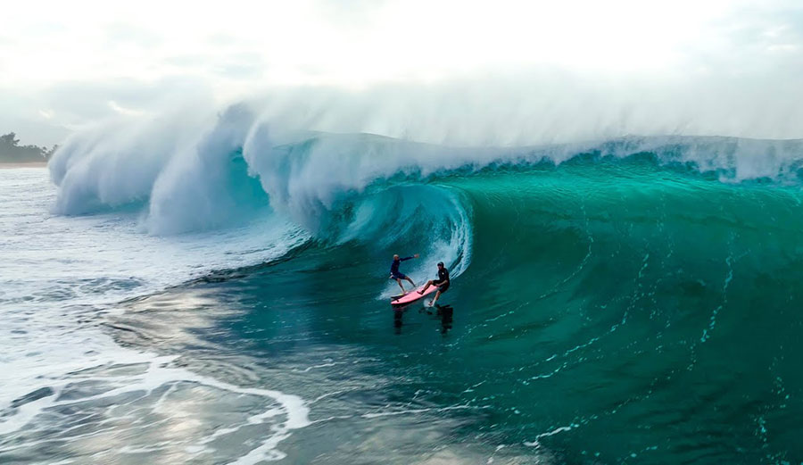 Jamie O'Brien and Mikey Bruneau Shared a Brutal Pipeline Wipeout
