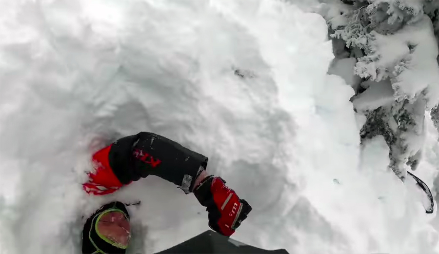 Terrifying Video Shows Snowmobiler Getting Completely Buried by ...