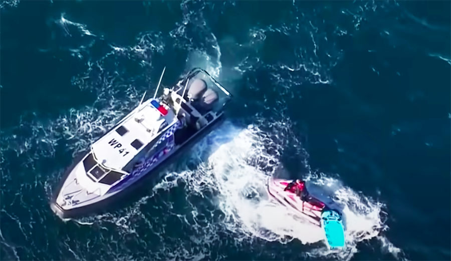 Video Footage Shows Massive Hunt for Great White Shark That Killed ...