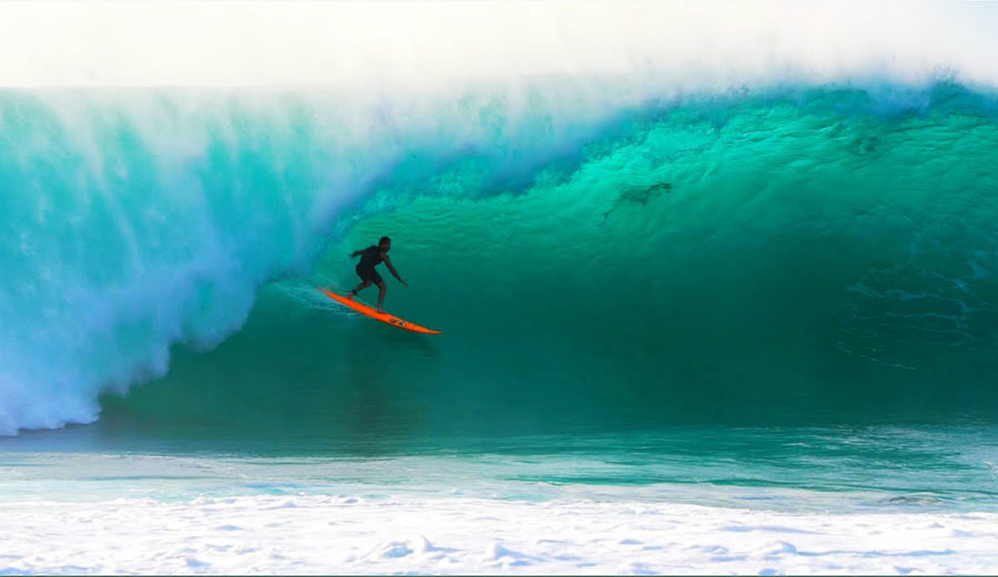 Mark Healey Scores His Biggest Wave of the Winter at Maxed Out Second ...