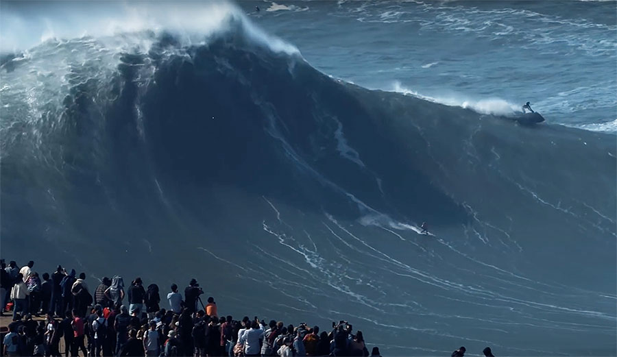 Nic von Rupp Surfs (Another) Supremely Big Nazaré Swell