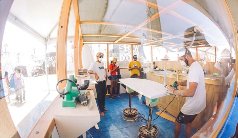 A Look Inside the Vans U.S. Open Duct Tape Shaping Bay | The Inertia