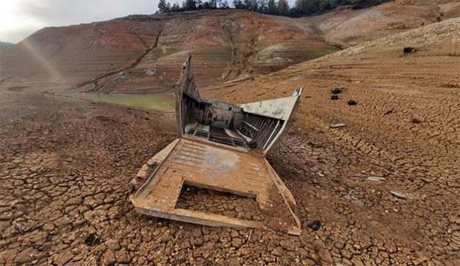 A 'Ghost Boat' Sunken in World War II Mysteriously Appeared In a Dried ...