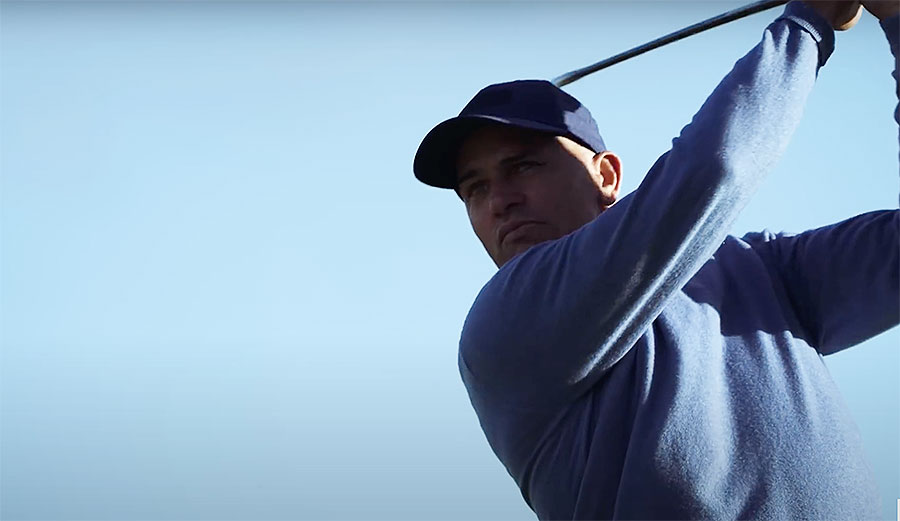 Kelly Slater Plays 18 Holes With Iona Stephen at Kingsbarns Golf Links