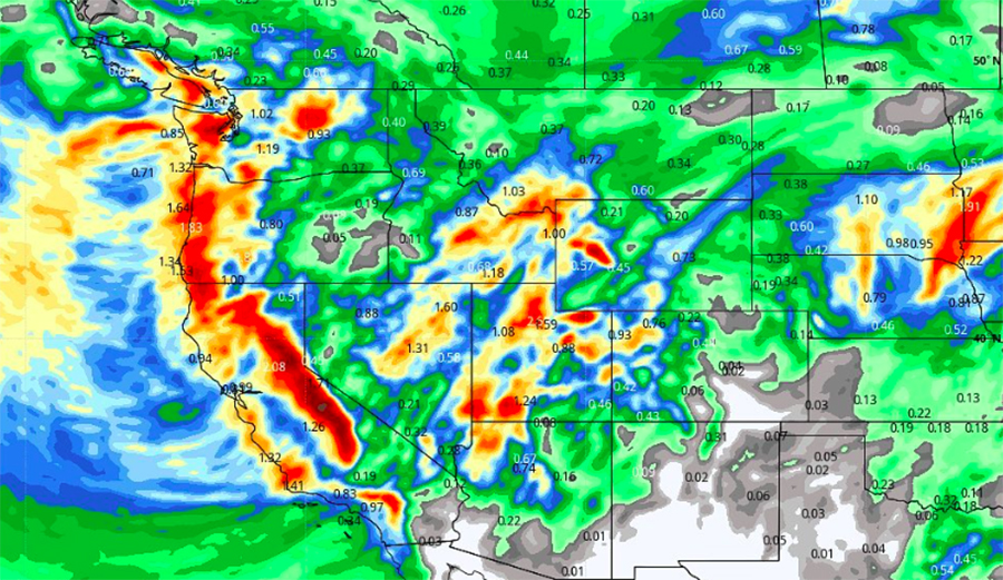 Sierras Predicted to Get 3-4 Feet of Snow With Heavy Precipitation in ...