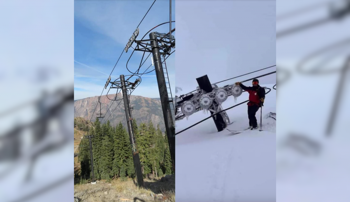 Tahoe Resorts' 600+ Inches Of Snow Left Chairlifts Completely Buried