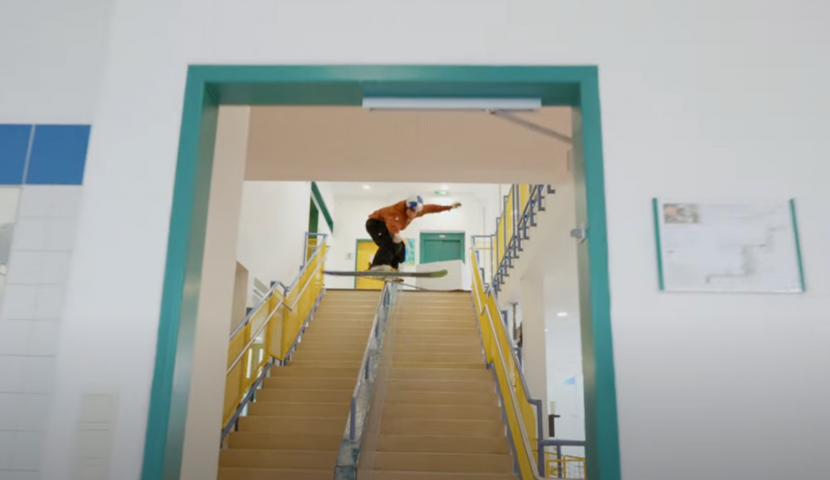 Matej Svancer Stomps Out a Freestyle Session In the Halls of a High School