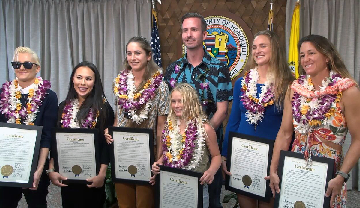 Female Eddie Aikau Chargers Honored for Girl's Day in Hawaii