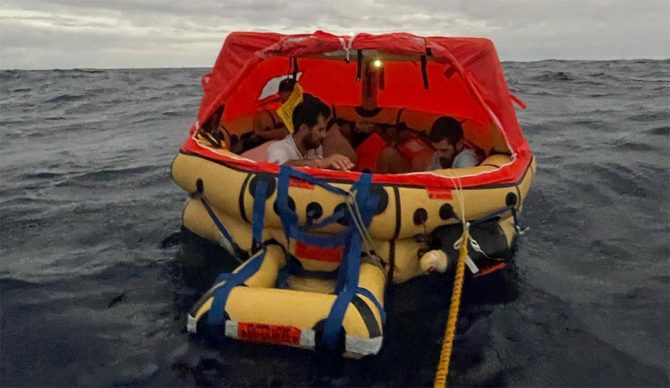 Sailors Found in Life Raft After Whale Sinks Ship