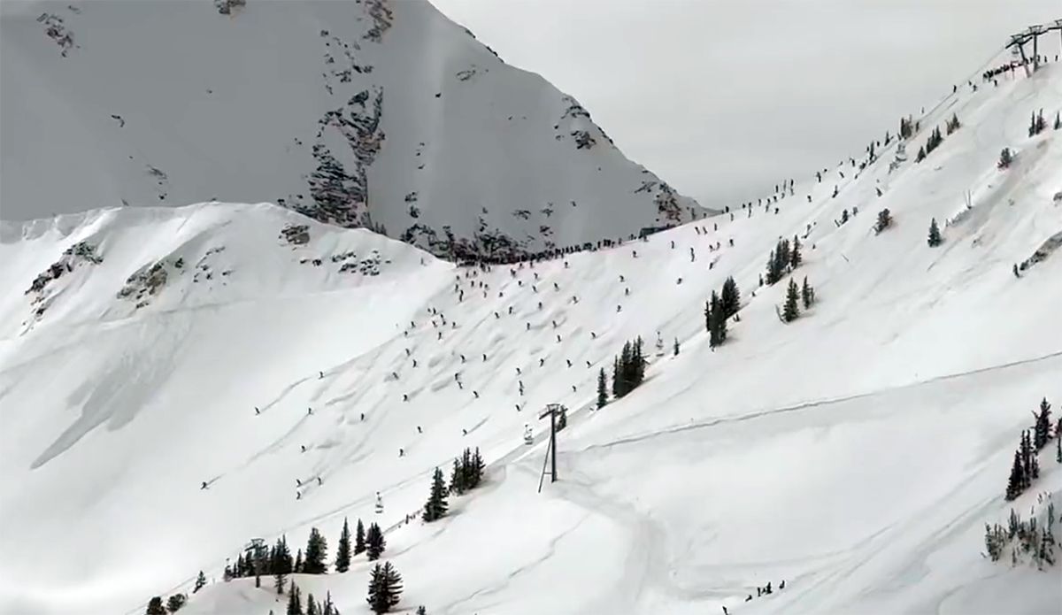Watch Skiers Tear Up This Snowbird Run Like Ants at a Picnic as the ...