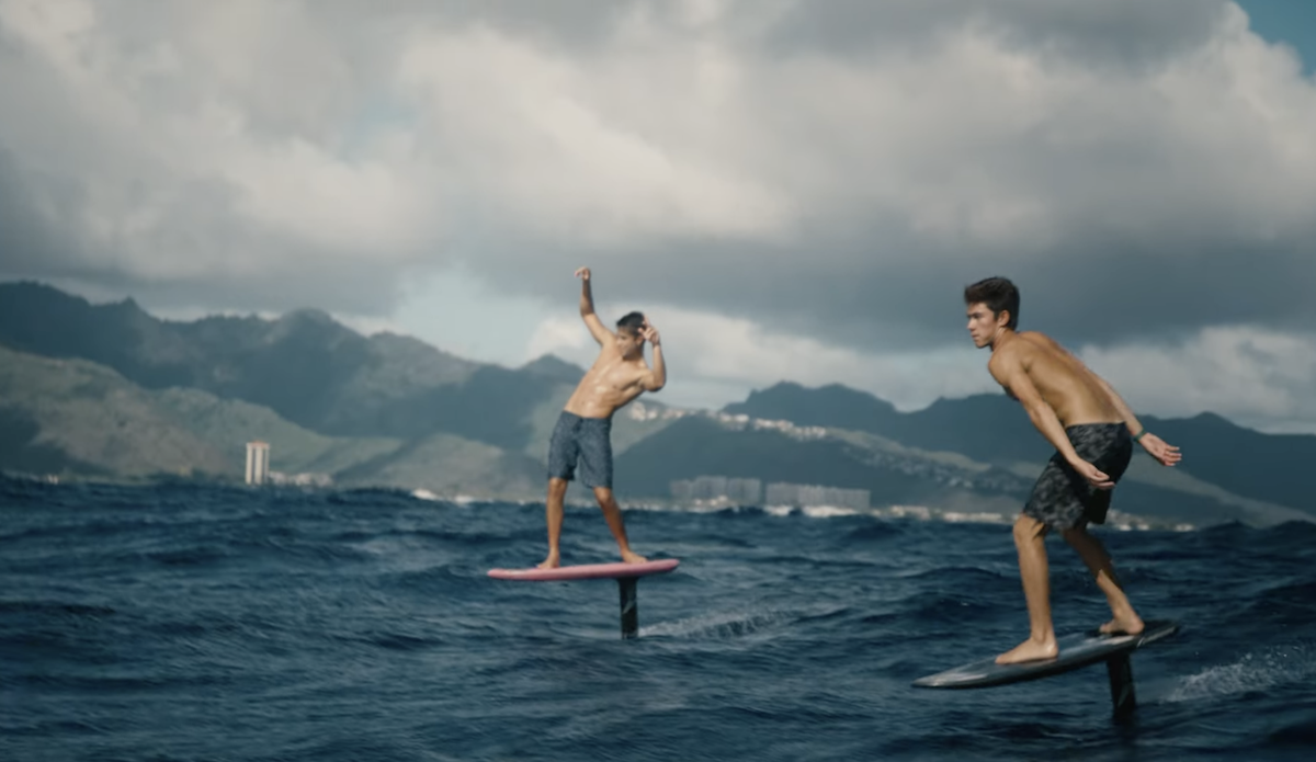 This Is Jack Ho Downwind Foiling Off Oahu's South Shore