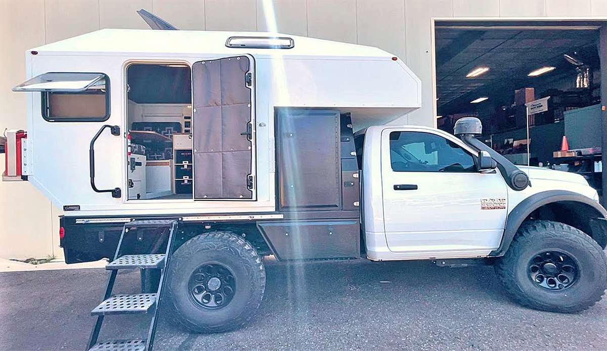 Have a Look at This Ram Truck Outfitted With a Burly Hard-Side Camper