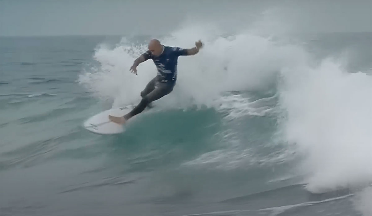 Kelly Slater Knocked Into Bells Elimination by Wildcard Xavier Huxtable