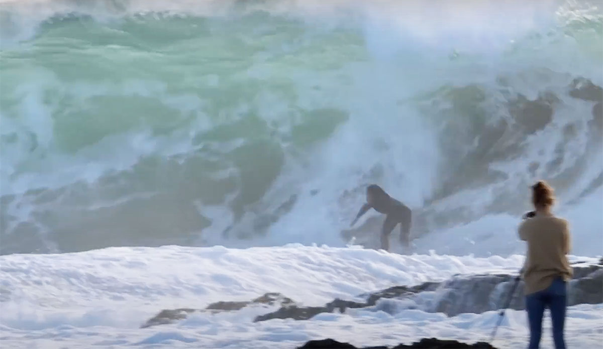 It Got Really Hollow and Really Heavy Behind the Rock at Snapper