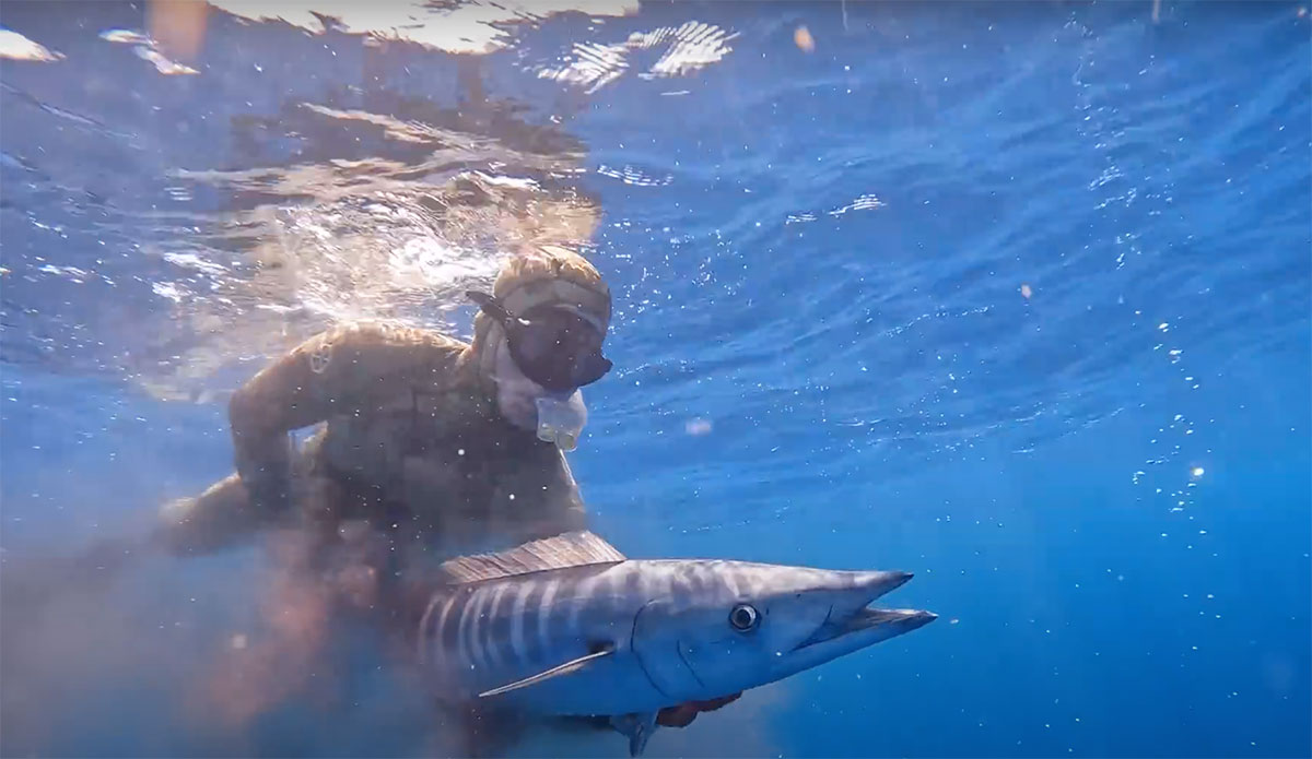 Mark Healey Goes Deep for Giant Wahoo Off the North Shore