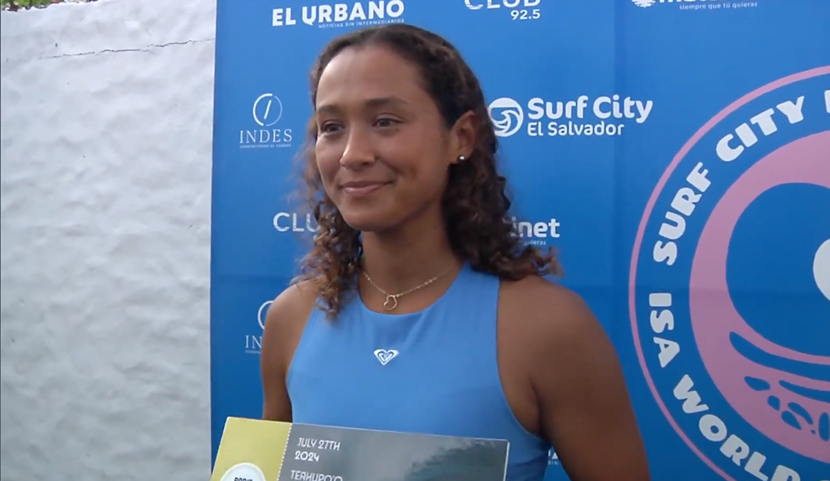 Tahitian Local Vahine Fierro Makes French Olympic Surfing Team