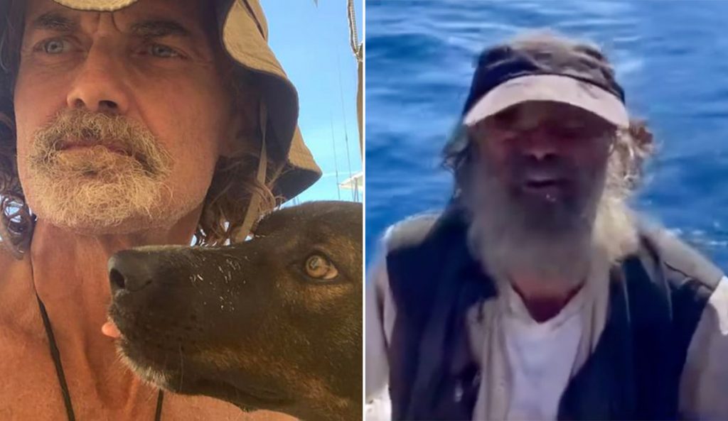 Australian Sailor and His Dog Rescued After Three Months Lost at Sea