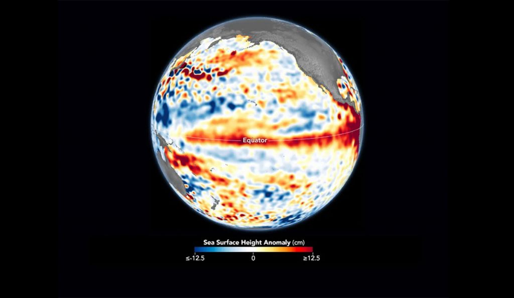 NASA Graphic Reveals the El Niño Effect In the Pacific Ocean