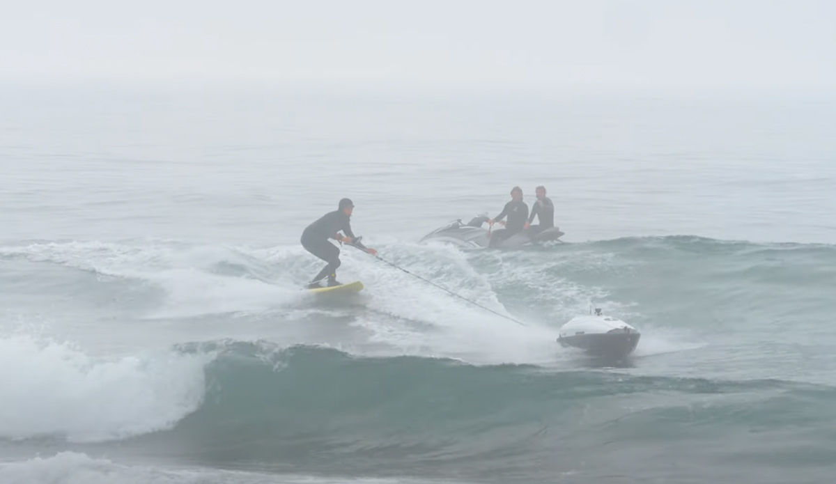 These Guys Tow Surfed Behind An RC Electric Boat
