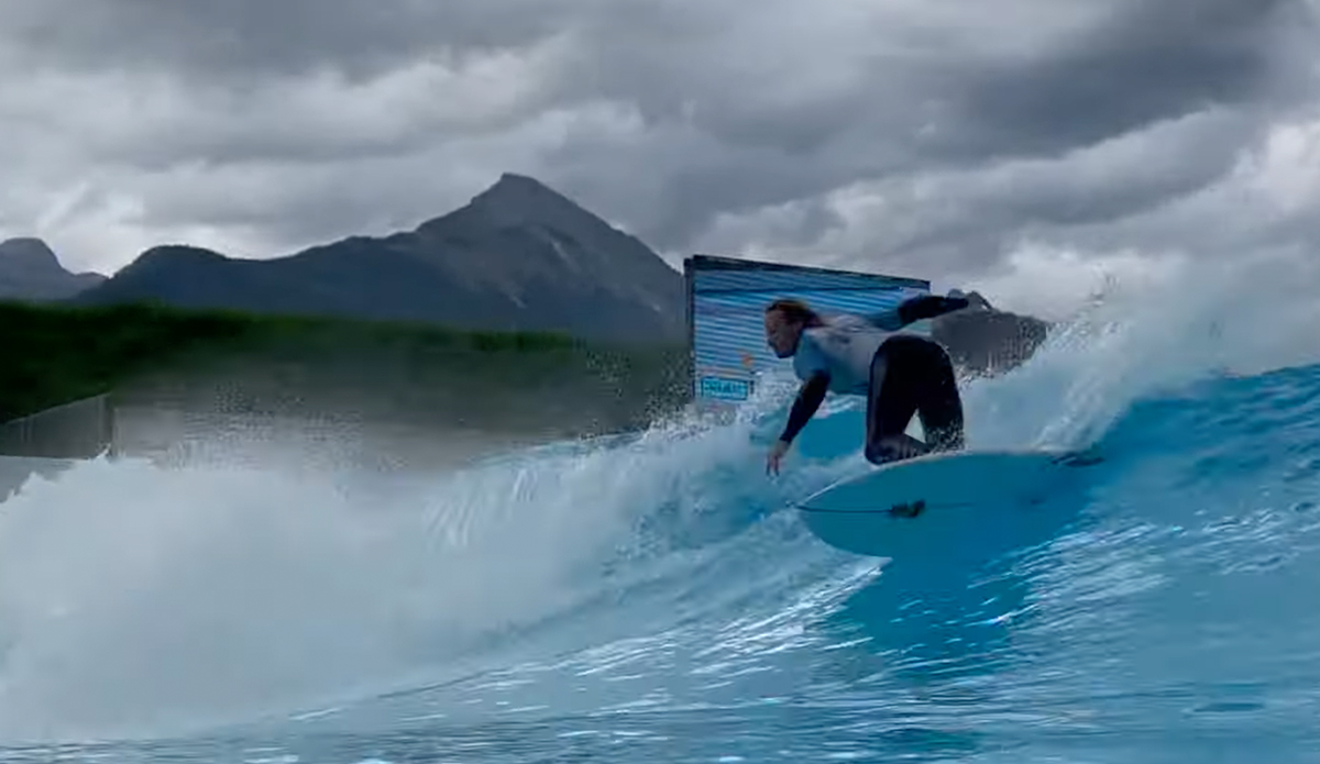 Ben Gravy Surfs the Best (And Only) Wave In the Swiss Alps