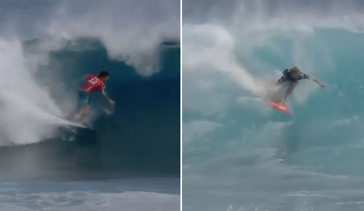 Watch John John Florence and Gabriel Medina Face Off at Teahupoo