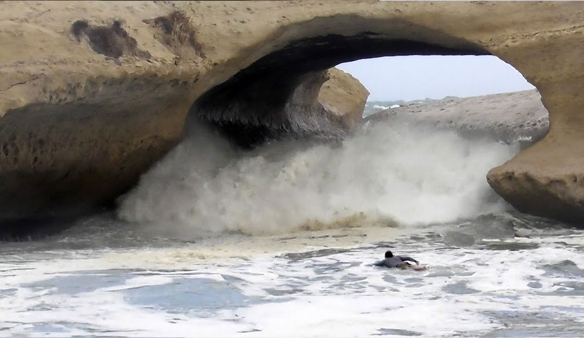 Watch Ben Gravy Surf an Italian 'Hectic Wave Cave of Doom'