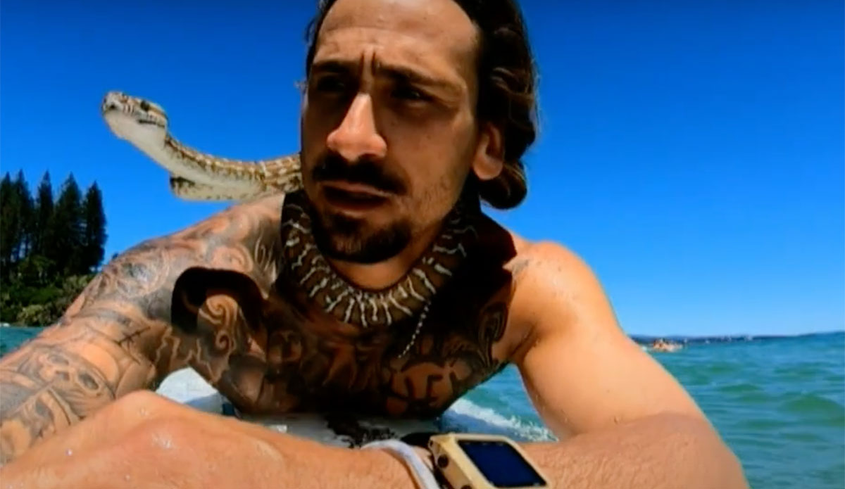 Here's a Guy Who Takes His Pet Python Surfing With Him on the Regular