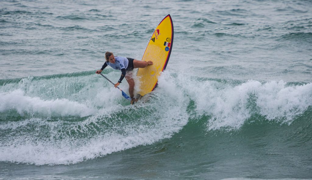 Big Wave Charger Justine Dupont Talks World Titles and SUP Surfing Pregnant