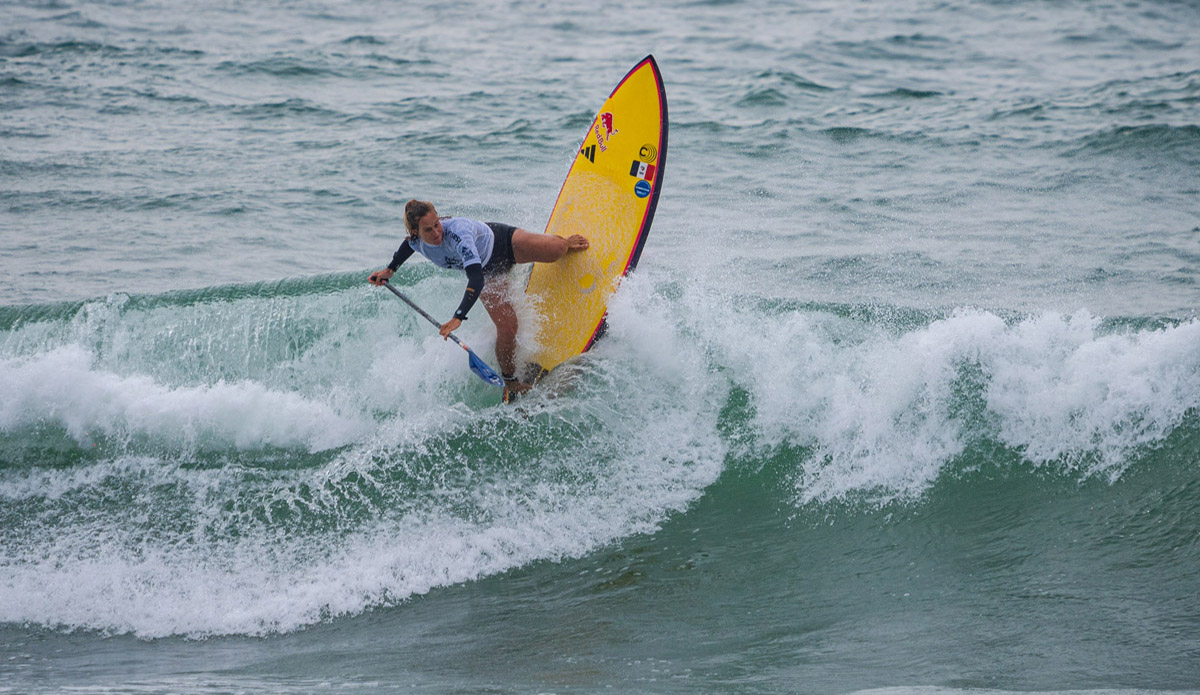 Big Wave Charger Justine Dupont Talks World Titles and SUP Surfing Pregnant