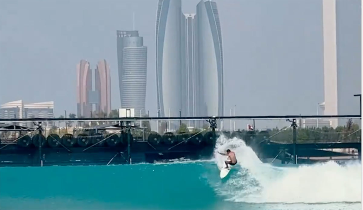 Watch Filipe Toledo Surf the New Kelly Slater Wave in Abu Dhabi