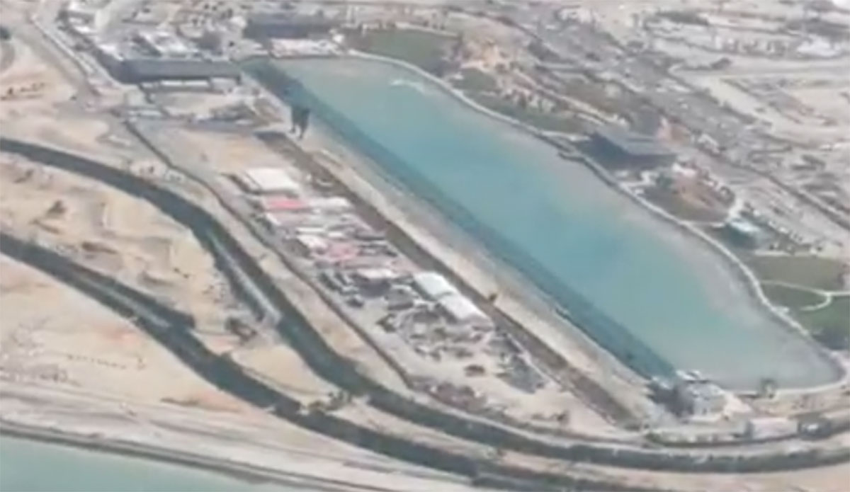 Footage of Abu Dhabi's Kelly Slater Wave Pool Captured on a UAE Air ...